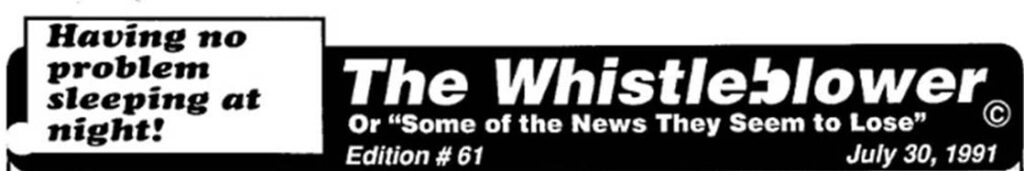 Whistleblower Newswire | Some of the News They Seem to Lose